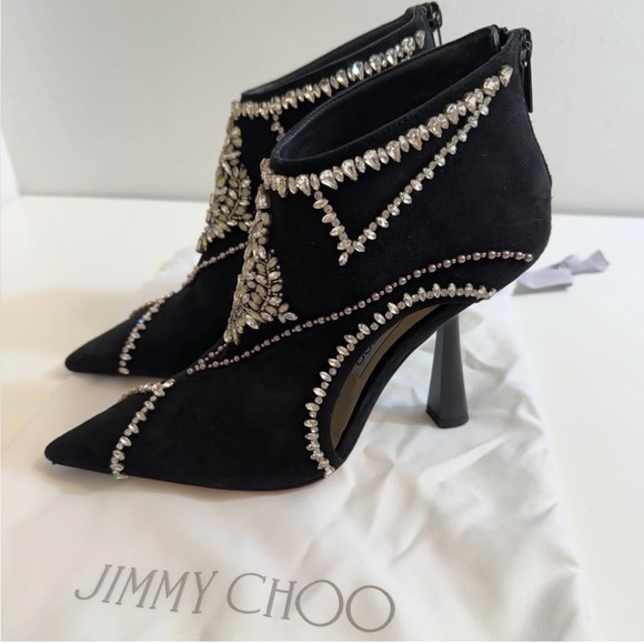 Jimmy Choo | Shoes | Jimmy Choo Kendrix 0 Crystal Embellished Black ...